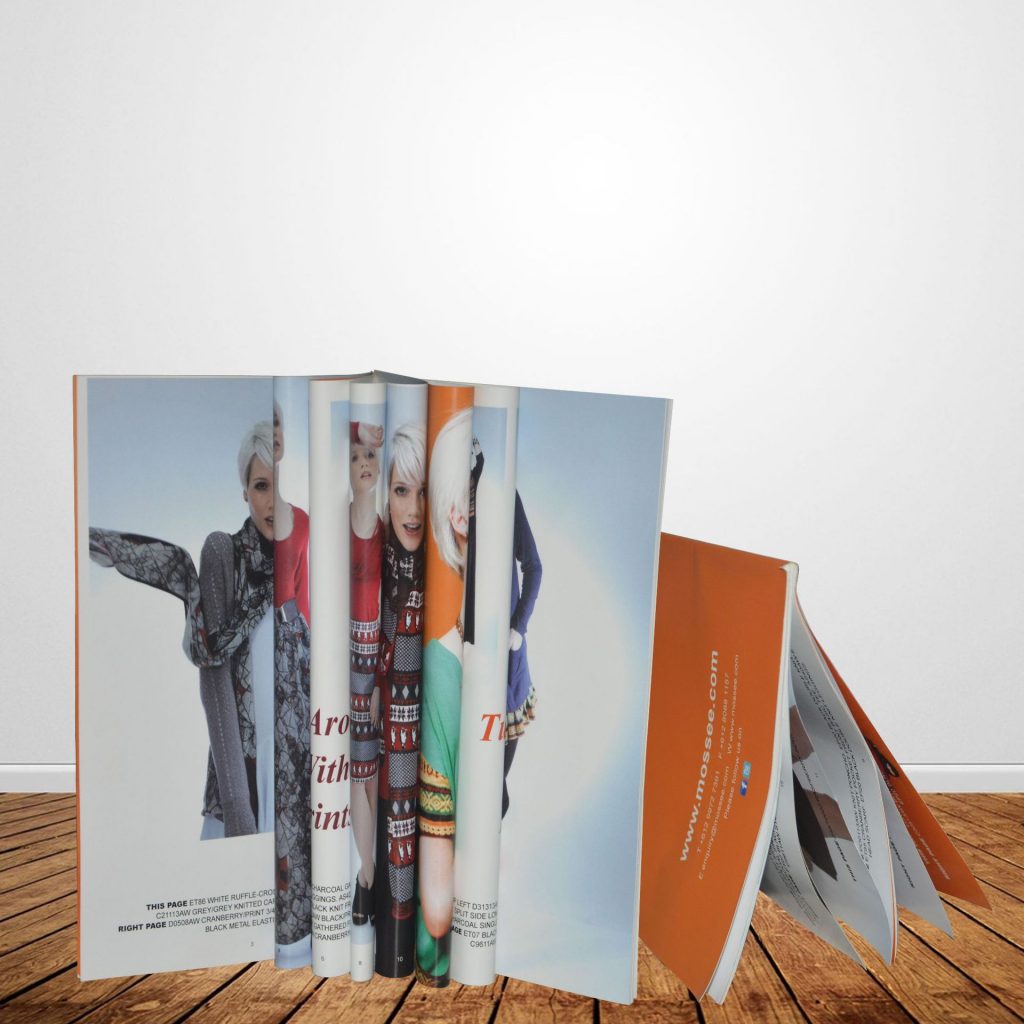 Custom design and printing of high-end magazines