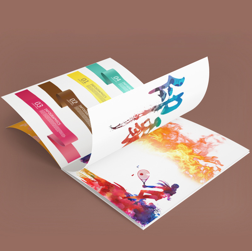 Custom design and printing of high-end magazines